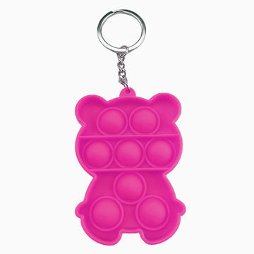 China Manufacturer silicone push mini poppits keychain autism sensory ...