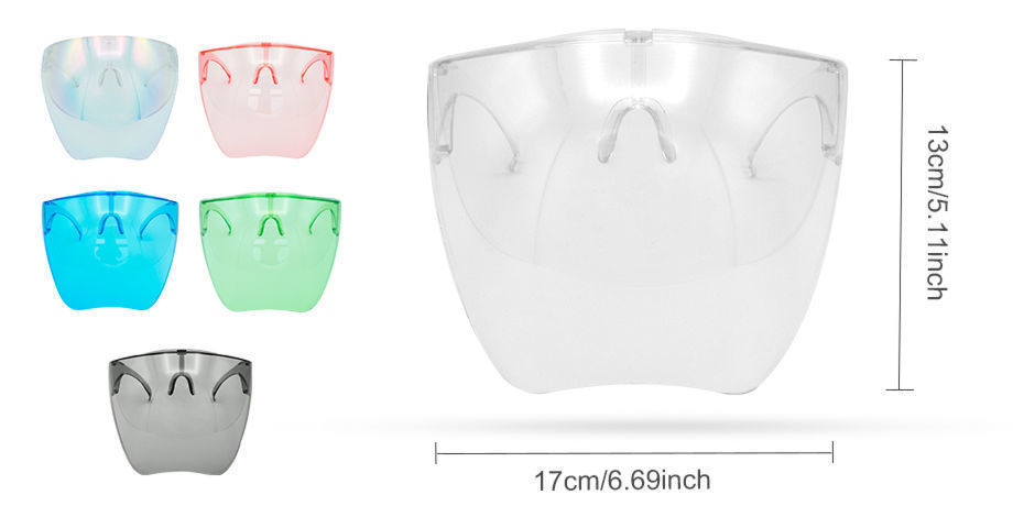 China Reusable Color Tinted Face Shield Visor Sunglasses on Global ...