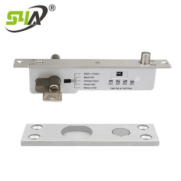 China 12V/24V Electric Drop Pin Lock For Glass Door 3/6/9s Time Delay ...