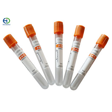 China Disposable Orange Cap Clot Activator Vacuum Containers Blood ...