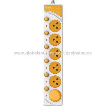 China 5 ways Universal Power Socket with LED Night Light on Global ...