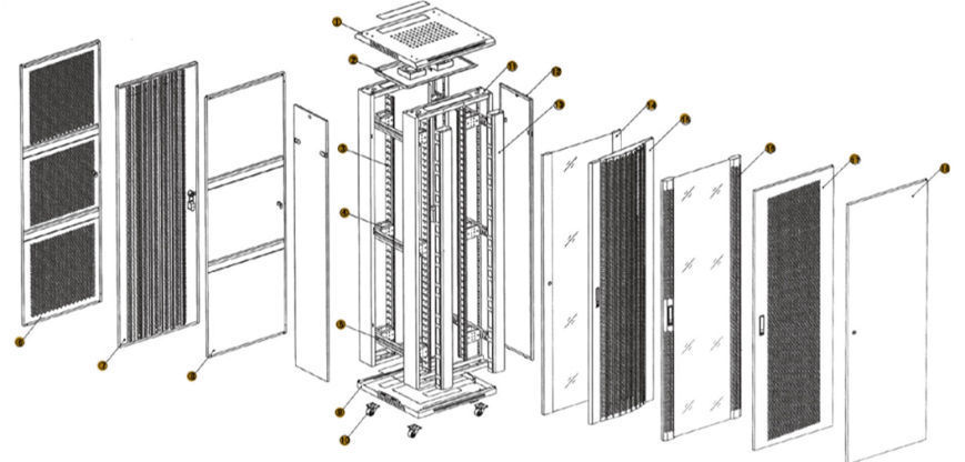 China LE 19inch 18u 21u high quality Network Cabinet on Global Sources ...
