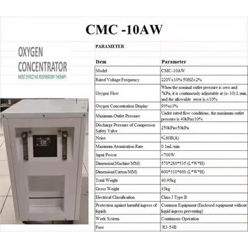 China 5L/10L Medical Oxygen-concentrator Hosptical Use Double Flux ...