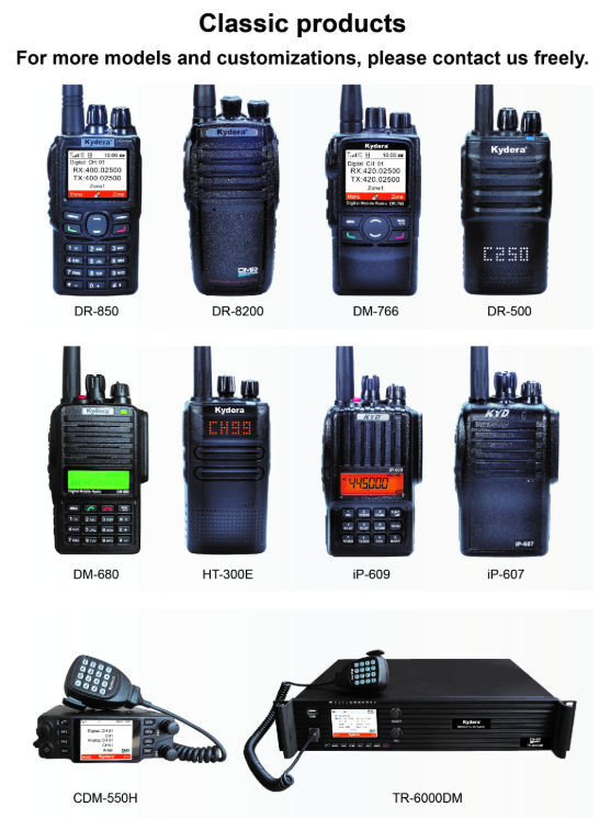 China DMR digital ham radio equipment, DMR DR-850 FM transmitter two ...