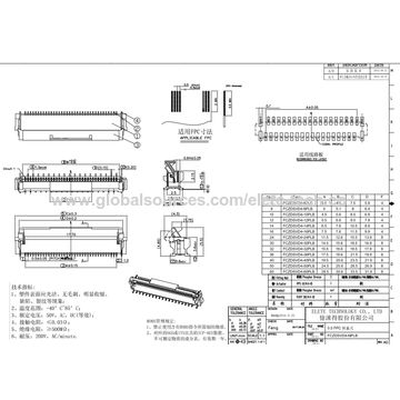 China 1.0mm FPC connector 10 pin, SMT type for display on Global ...