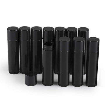 China 5g colored empty clear round lip balm container tube with lids on ...