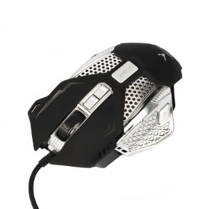 China 2.4G Gaming Mouse Optical Mouse Metal Mouse with 8 Keys LED Light ...