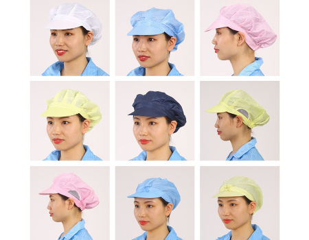 China China ESD Polyester Cleanroom Work Caps, Food Worker Cap on ...
