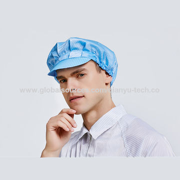 China China ESD Polyester Cleanroom Work Caps, Food Worker Cap on ...