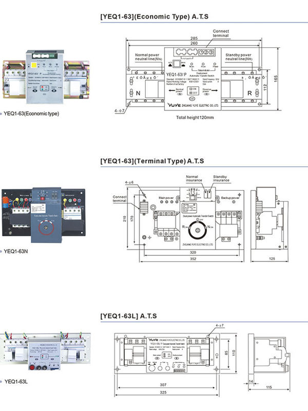 China Automatic Transfer Switch for Generator Class Home Use 3 pole and ...