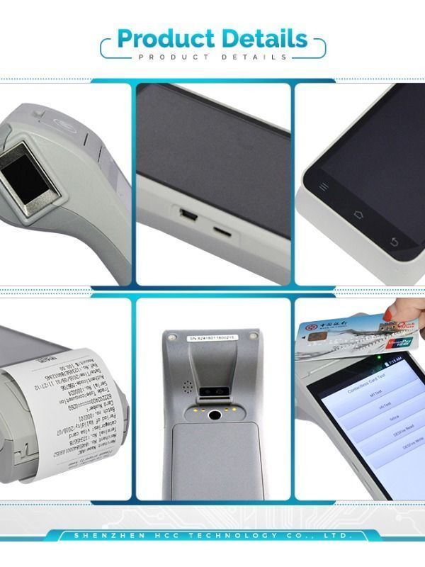 China GPS 4G Smart Android Biometric Payment Handheld POS Terminal With ...