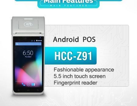 China GPS 4G Smart Android Biometric Payment Handheld POS Terminal With ...