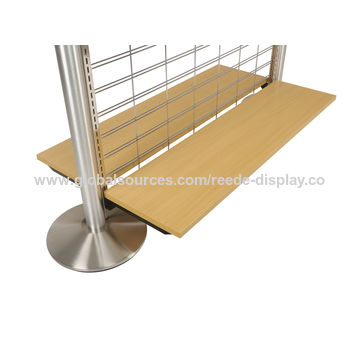 China 2 tiers metal mesh wire display storage rack stand adjustable ...