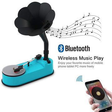 China Classic Mini Gramophone Turntable Record Player with Horn Speaker ...