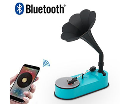 China Mini Turntable Record Player with Horn Speaker, 33/45 RPM Records ...