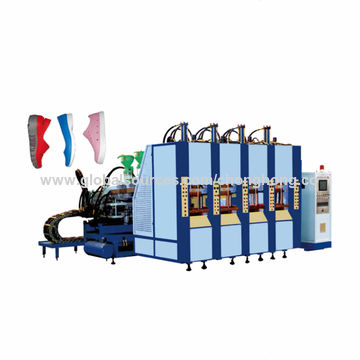 China Semi-Automatic Rotary Type PVC Single-Color Air Blowing Injection ...