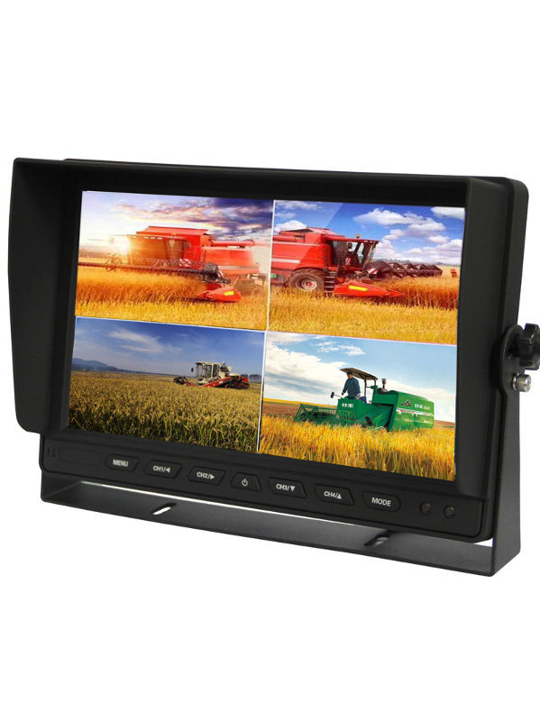 China 10.1" car rearview monitor with Quad Images& Built-in DVR for ...