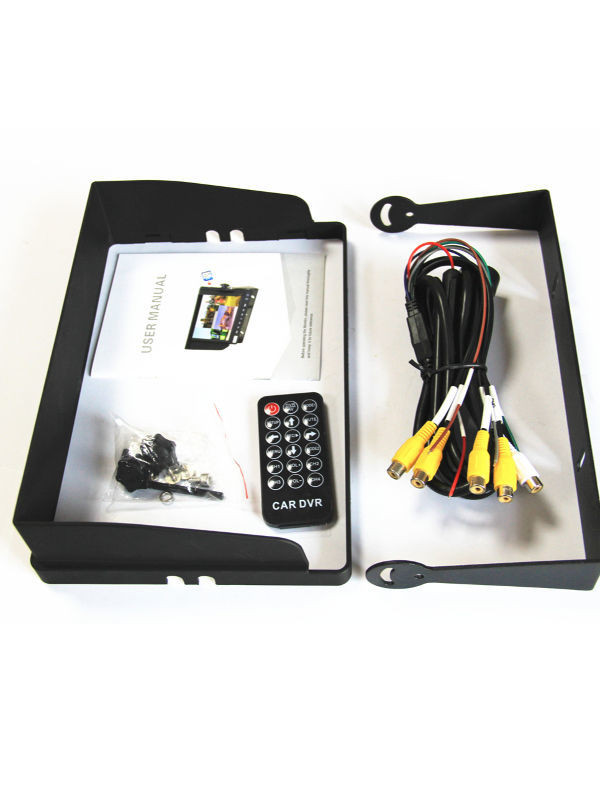 China 10.1" car rearview monitor with Quad Images& Built-in DVR for ...