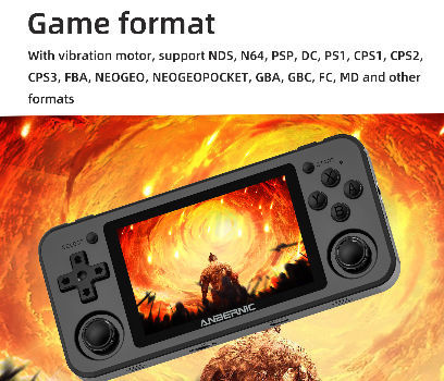 China Retro Handheld Game Console 3.5 Inch Hand held Game Player RG351P ...