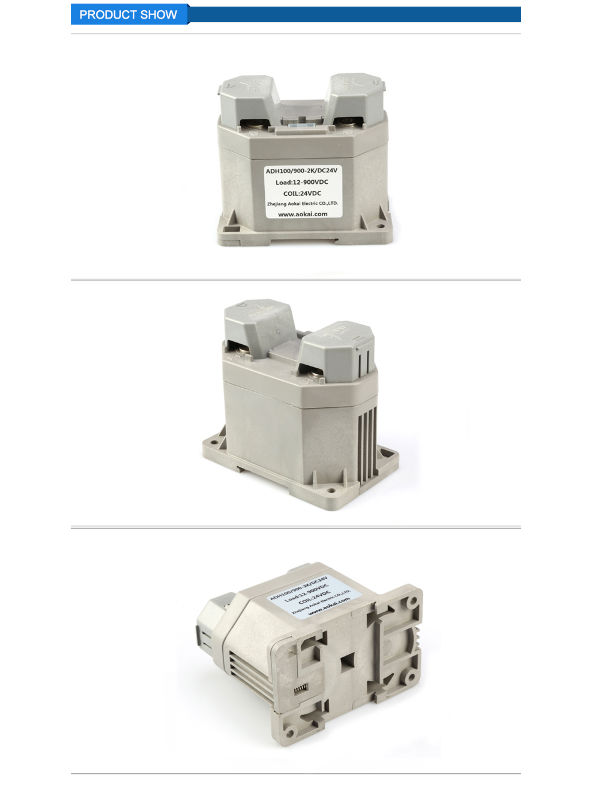 China 450V 100A 24VDC Coil DPST 2NO Normally Open HVDC Relay for ...