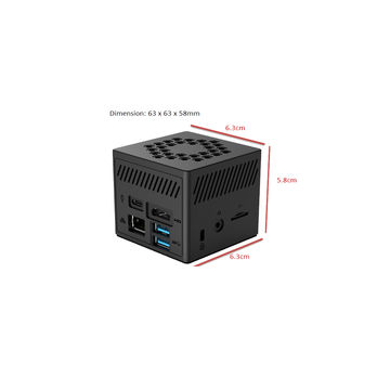 China Mini cube mini PC N4020 CPU 8GB memory support m.2 2242 SSD dual ...