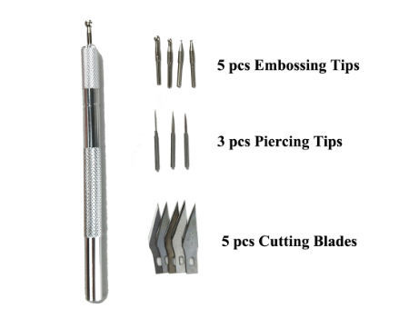 Multi function paper craft tool kit for card making and scrapbook ...