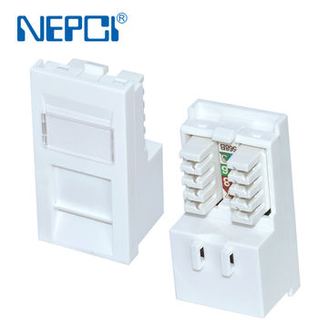 China CAT6 Unshielded Modular Jack Connector with shutter Network ...