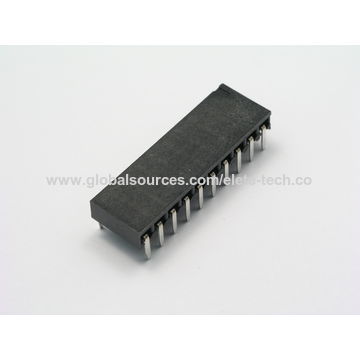 China 1.27mm Female Header Dual Rows SMT Type 2*11 pin connector on ...