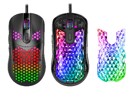 China RGB light gaming mice, With software can be programmable. Special ...