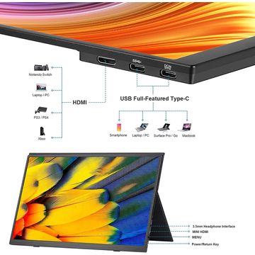 China Portable Monitor 15.0 inch gaming monitor FHD 1080P IPS Laptop ...