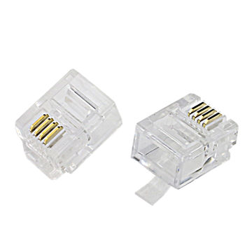 China RJ11 telephone PLUG modular male connector on Global Sources,RJ11 ...