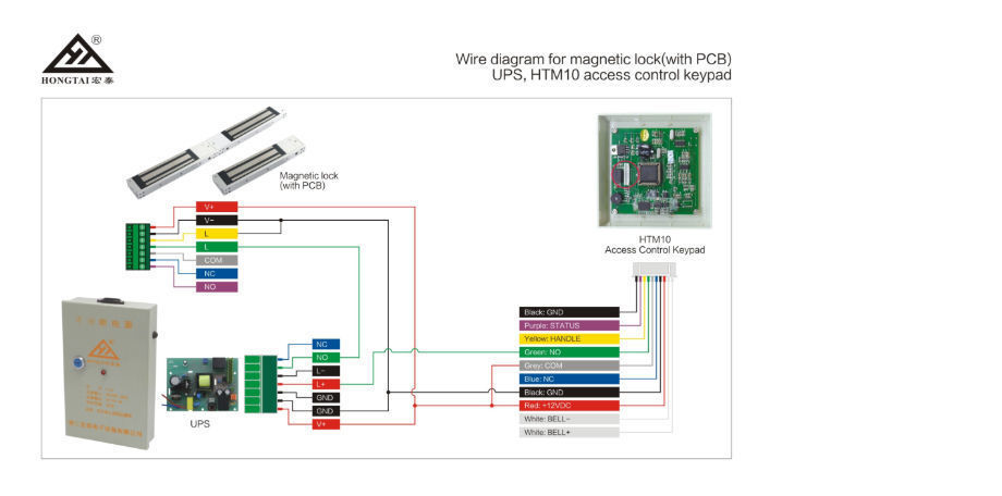 China 350KG Mag Lock Electromagnetic Lock (Time Delay,Signal Output ...