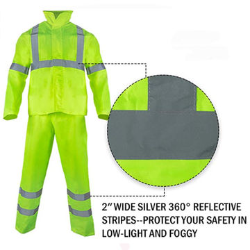 China Reflective Rain Suit,Hi Vis Waterproof Reflective Safety Raincoat ...