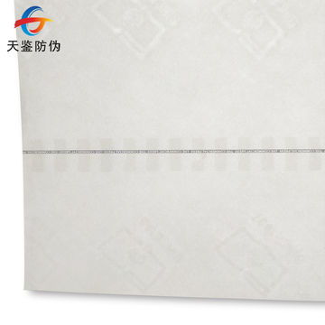 China A4 security paper with vertical window line watermark with ...