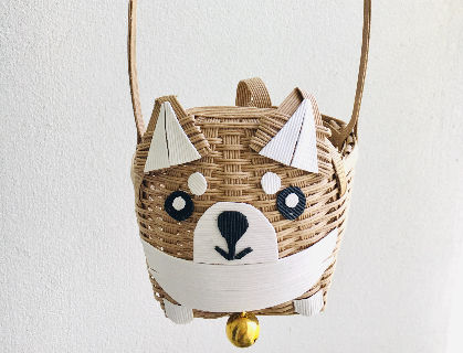 Vietnam Hand woven paper band basket, handmade animal basket, hand ...
