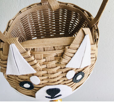 Vietnam Hand woven paper band basket, handmade animal basket, hand ...
