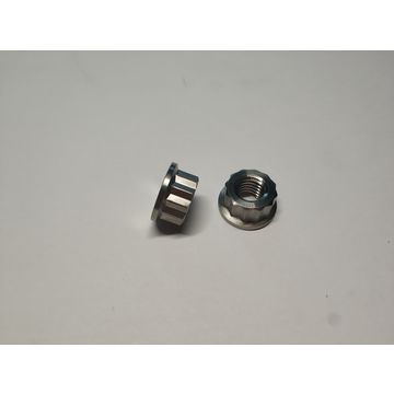 China Titanium 12 Point Flange Nut 12pt nuts Conical Lugnut M8x1.25 12 ...