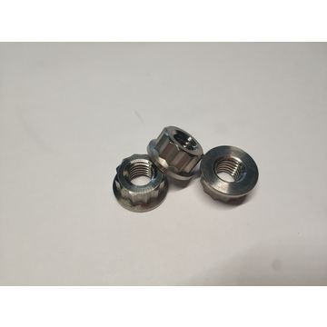 China Titanium 12 Point Flange Nut 12pt nuts Conical Lugnut M8x1.25 12 ...
