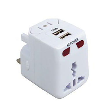 China Universal Adapter to Global 2USB 1A/2.1A Power Transformer ...