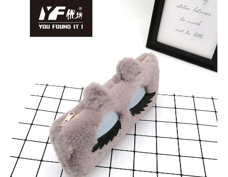 Custom eye style stationery set plush pencil case cosmetic bag eye ...