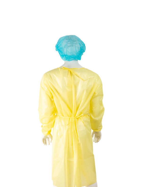 FDA yellow waterproof gown protective isolation gown for hospital use ...