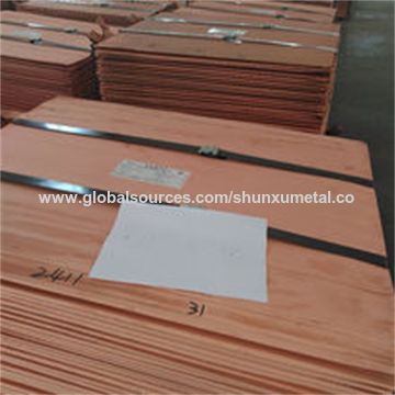 China Copper cathodes grade A 99.99%/best electrolytic copper cathodes ...