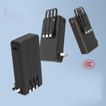 China 10000mAh Built-In Cable Power Bank,Multi-Function Portable ...