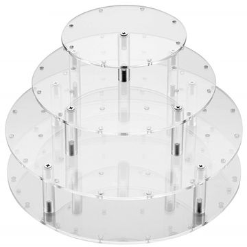 China Customized Design Desktop Removable 4 Layers Clear Acrylic Cake ...