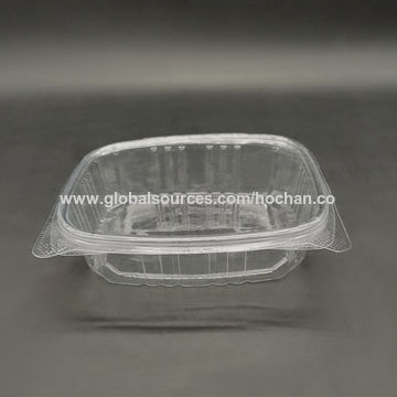 China 24oz PET Disposable Deli Container Rectangular w/hinged lid on Global Sources,disposable ...
