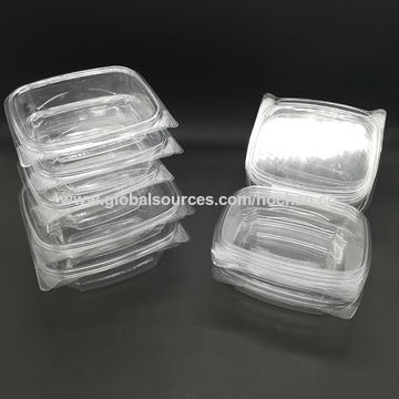 China 24oz PET Disposable Deli Container Rectangular w/hinged lid on Global Sources,disposable ...