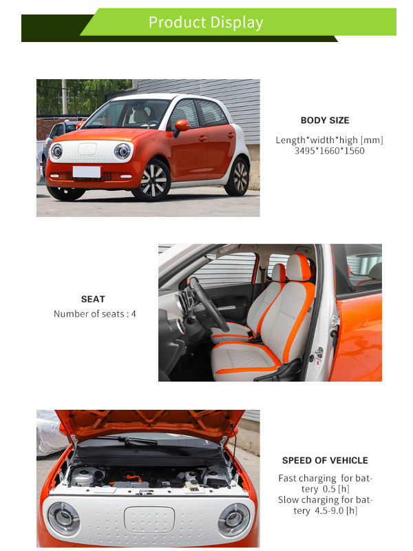 Electric Car 110km/h Mileage Range 400km electric vehicle mini battery ...