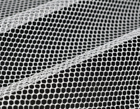 Polyester Stiff Hex Mesh Fabric for Luggage Bag, hex mesh fabric ...