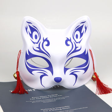 China Animation Half Face Cat Fox Plastic Party Maskes Party Eye Mask ...