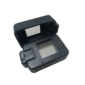 China Double shot injection molding overmolding plastic part PC with ...